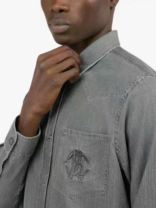 Roberto Cavalli Logo-embroidered Shirt