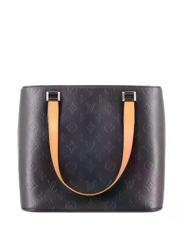 LOUIS VUITTON Mat Stockton Handbag Monogram Vernis Tote Bag