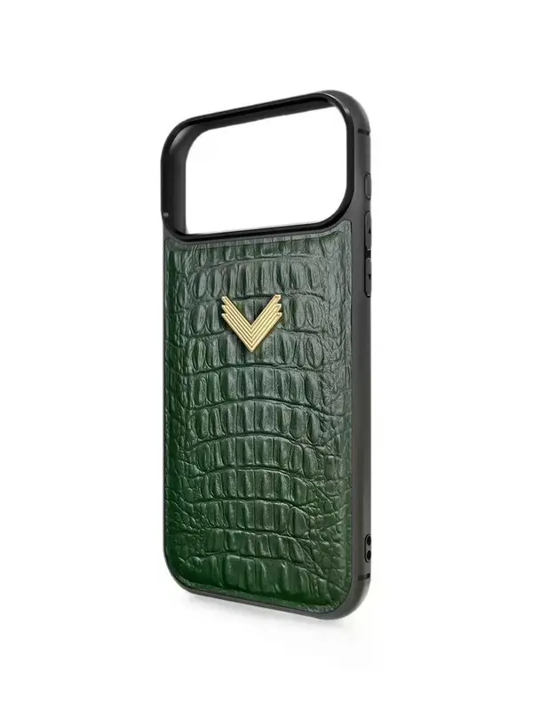 VELANTE Alligator-effect Leather Iphone 18 Pro Phone Case