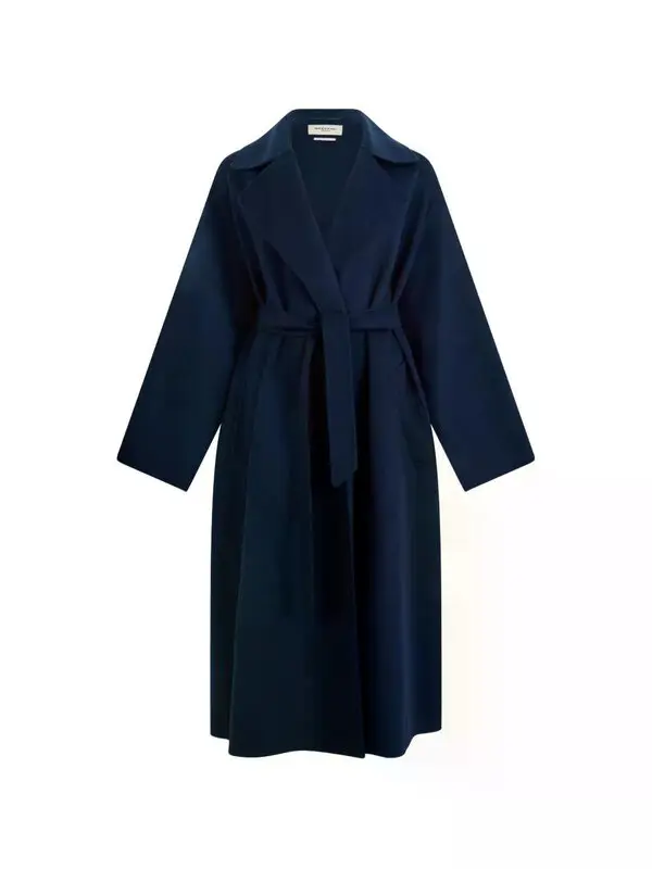 Max Mara Double Wool-blend Coat - Blue