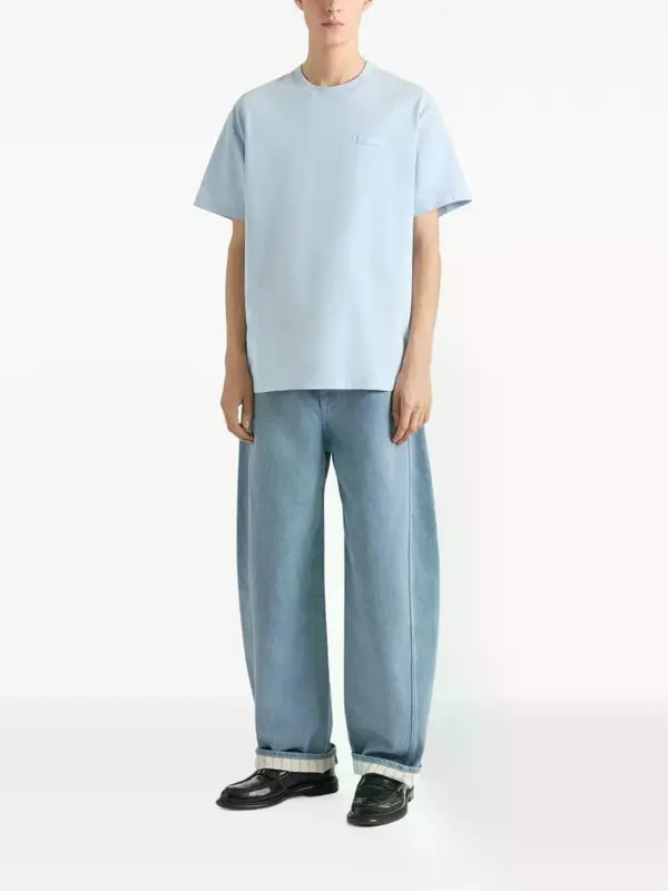 Givenchy T-shirt In Cotton With Paris Gros Grain
