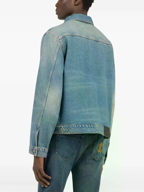 Roberto Cavalli Faded-effect Denim Jacket