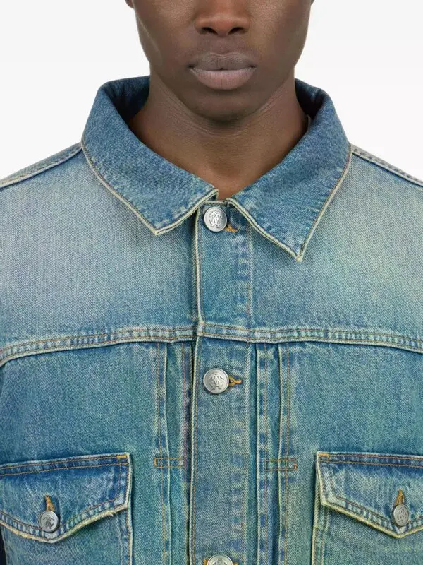 Roberto Cavalli Faded-effect Denim Jacket