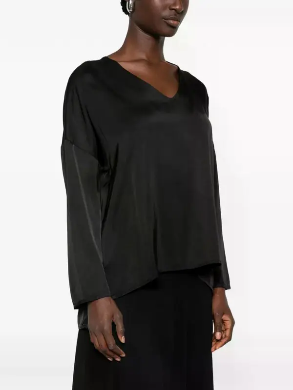 PHILIA LOFT V-neck Long-sleeve Top