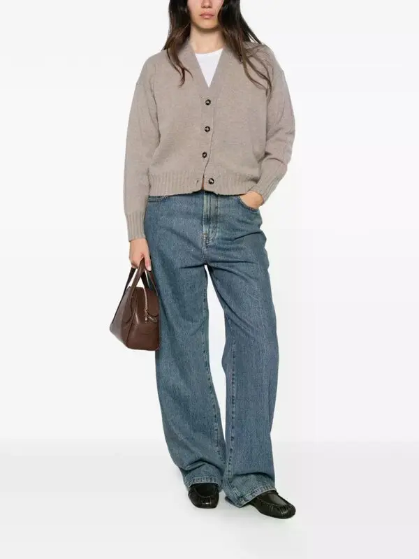 SOLOTRE V-neck Button-up Cardigan