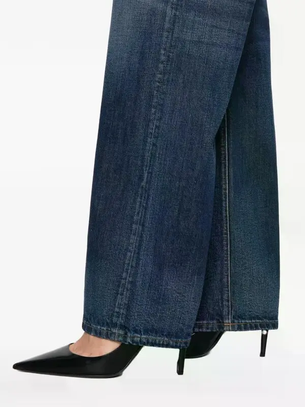 HAIKURE Faded Wide-leg Jeans
