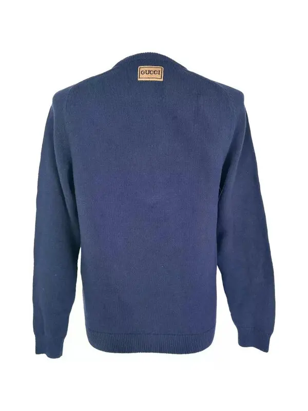 Gucci Logo-embroidered Knitted Sweater
