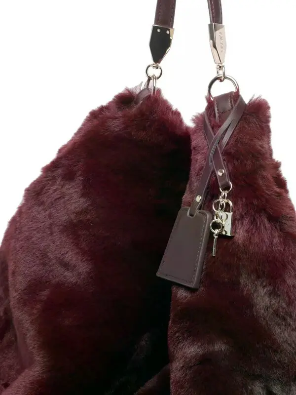 Liu Jo Faux-fur Tote Bag - Red