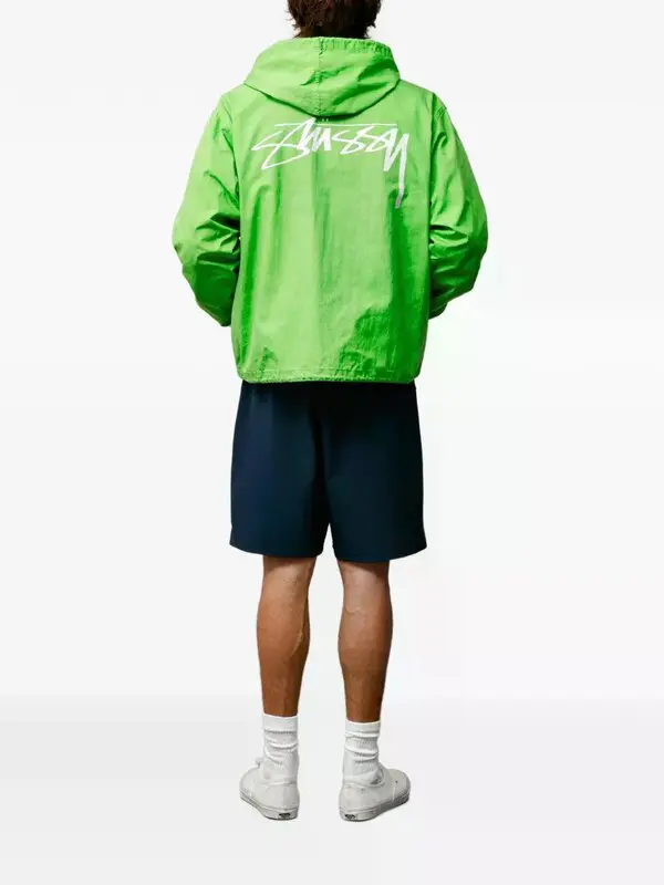 StÜssy Logo-print Zip-up Hooded Jacket