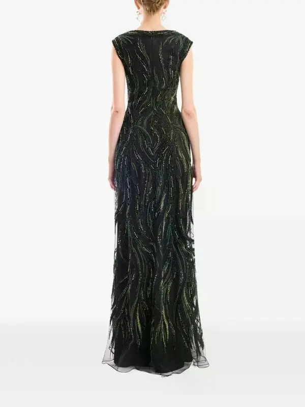 GEMY MAALOUF Bead-embellished Wide-strap Dress