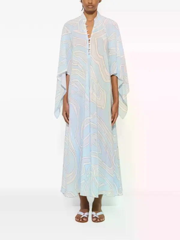 Emilio Pucci Labirinto-print Long Kaftan