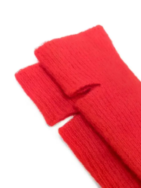 ROBERTO COLLINA Ribbed Cashmere Gloves