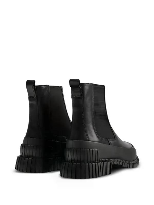 Camper Pix Leather Chelsea Ankle Boots - Black