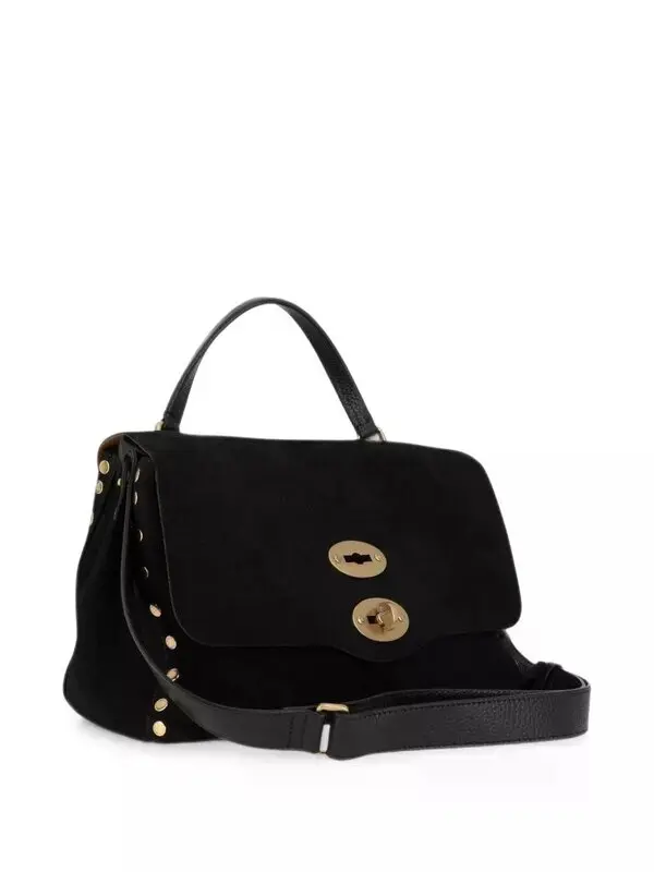 ZANELLATO Postina Stud-embellished Leather Clutch Bag