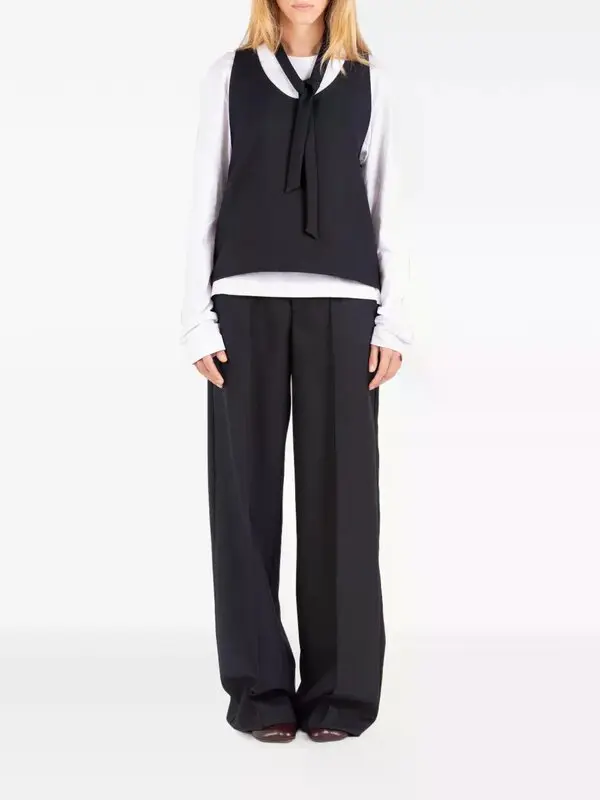 SOCIETE ANONYME Back-slit Wool Top