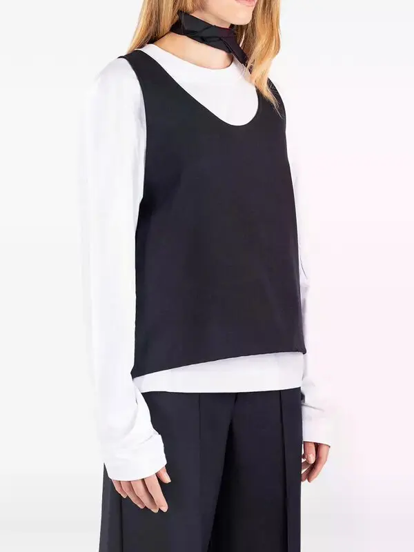 SOCIETE ANONYME Back-slit Wool Top