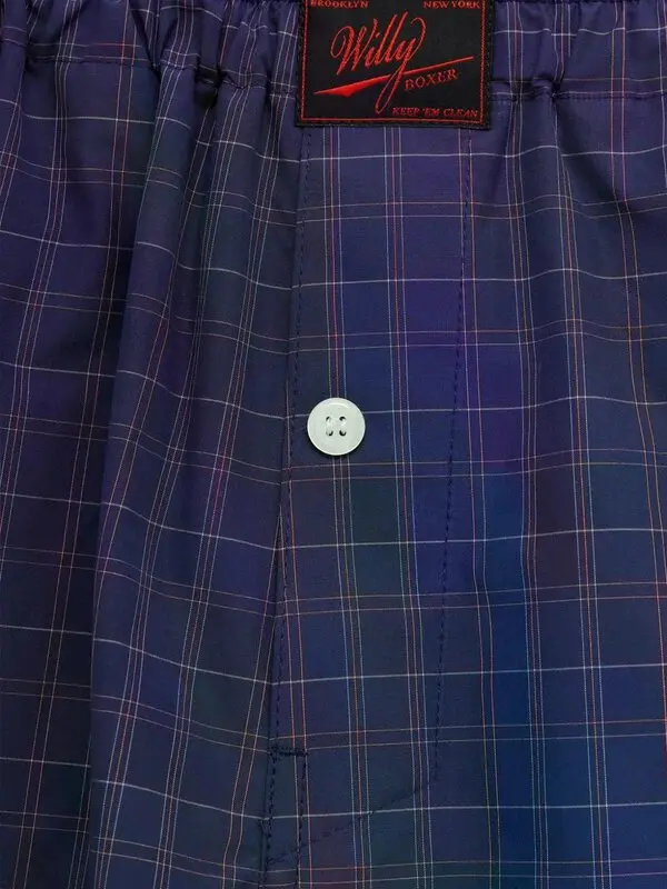 WILLY CHAVARRIA Check-pattern Boxers