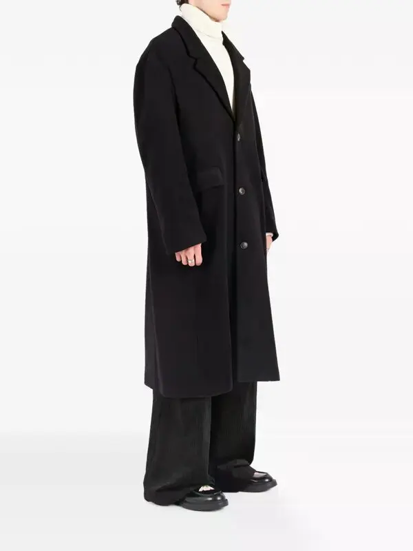 SOCIETE ANONYME Single-breasted Wool Coat