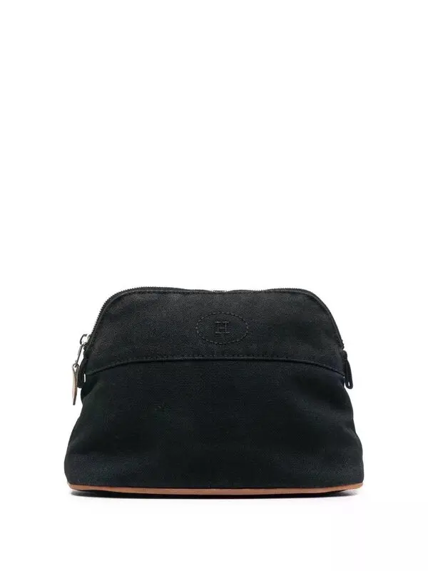 Hermès 2000s Pre-owned Bolide Canvas Clutch Bag - Black