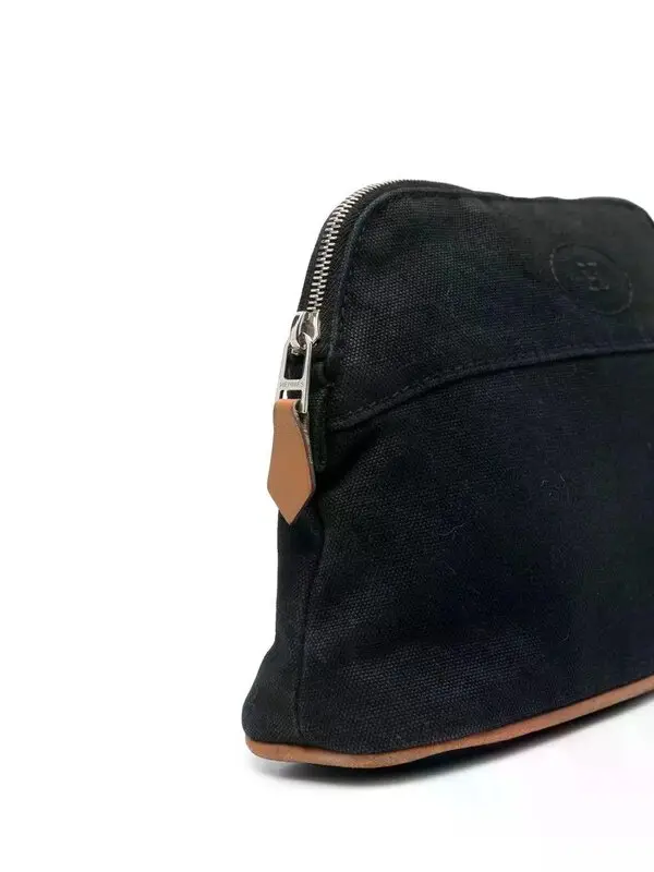 Hermès 2000s Pre-owned Bolide Canvas Clutch Bag - Black