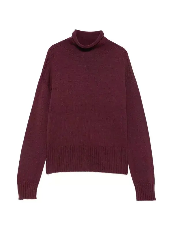 AROVESCIO Ribbed-trim Roll-neck Sweater