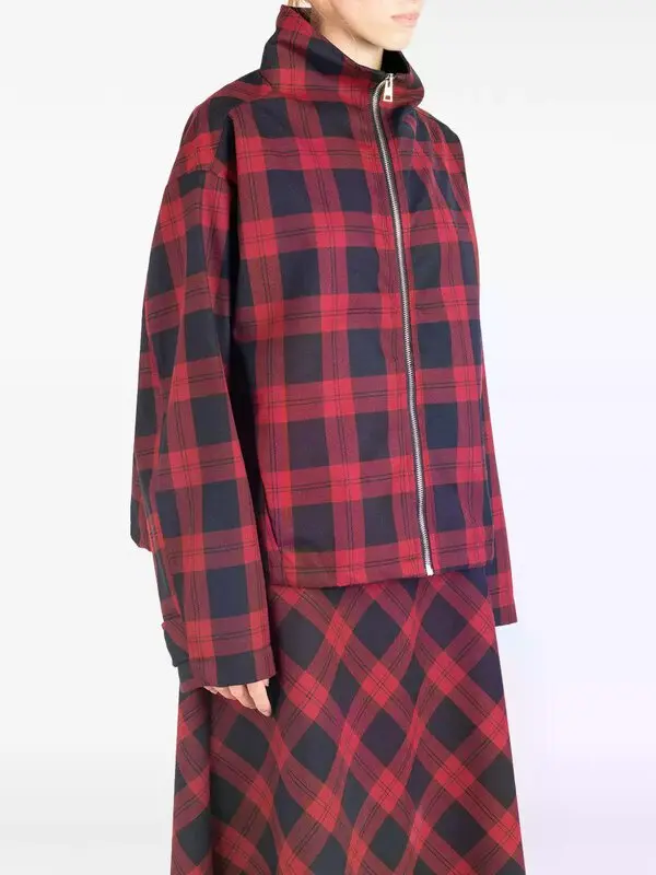 SOCIETE ANONYME Check-pattern Zip-up Jacket