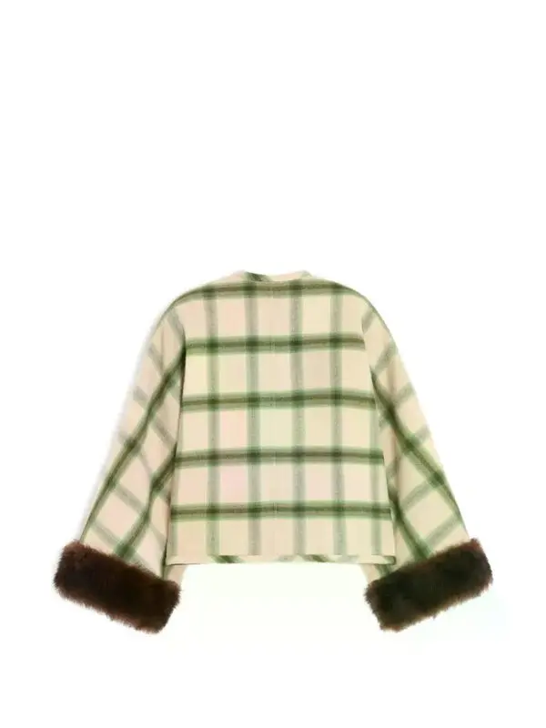 Valentino Garavani Caban In Macro Window With Shearling