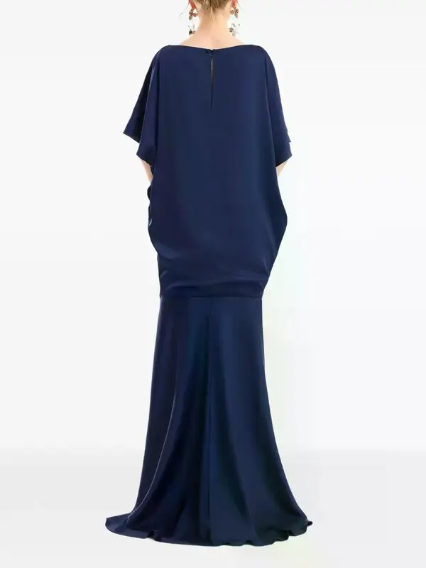 GEMY MAALOUF Beaded Flutter-sleeve Dress
