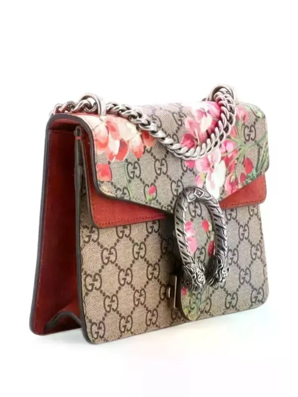 Gucci Dionysus Bag Blooms Print Gg Coated Canvas Mini Shoulder Bag