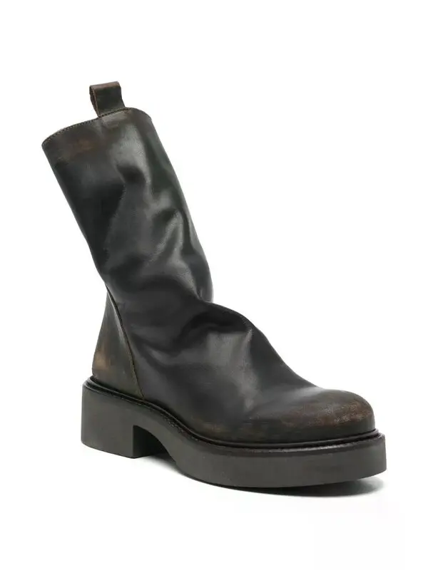 METISSE Distressed-effect Ankle Boots