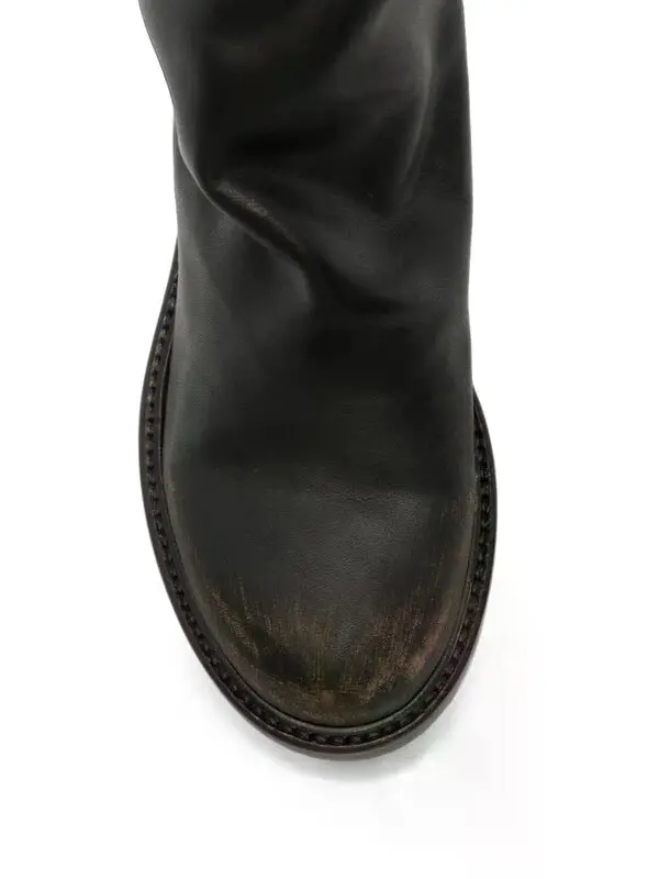 METISSE Distressed-effect Ankle Boots