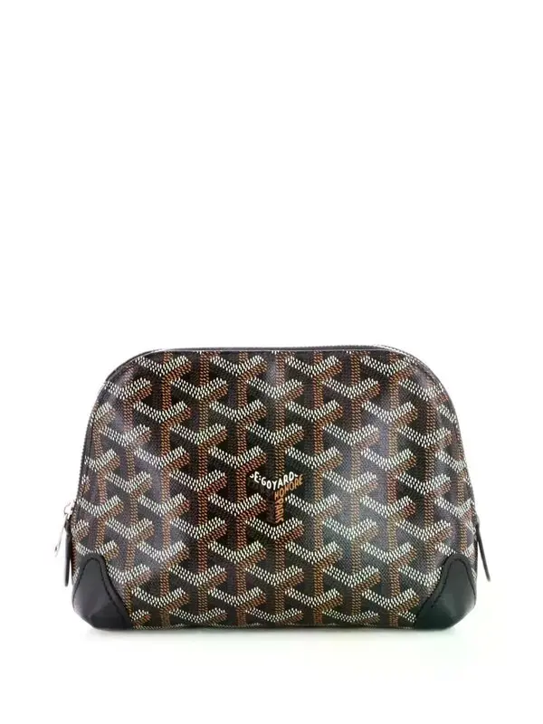 Goyard Vendome Cosmetic Coated Canvas Pouch - Black