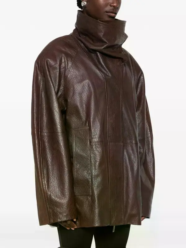 Sportmax Spsalaggio Belted Leather Jacket