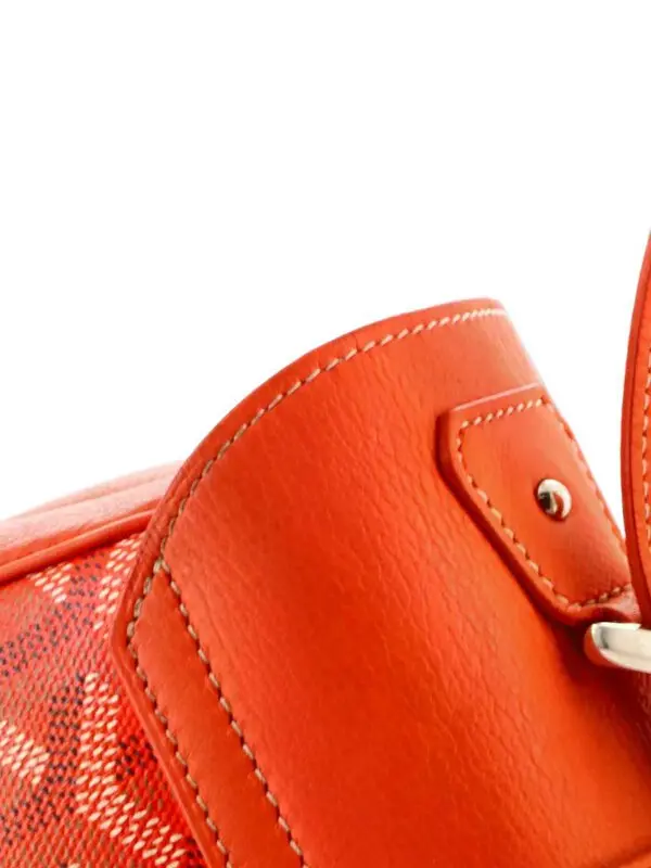 Goyard Saigon Top Handle Bag Coated Canvas With Leather Mini Shoulder Bag