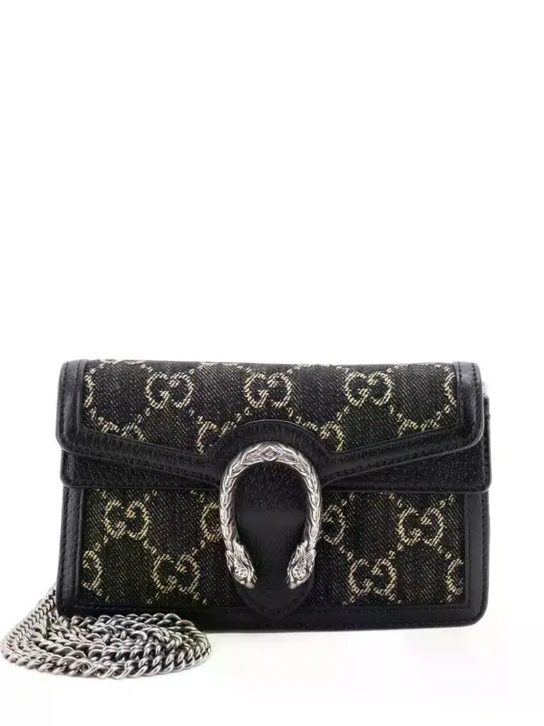 Gucci Dionysus Bag Gg Denim Super Mini Crossbody Bag
