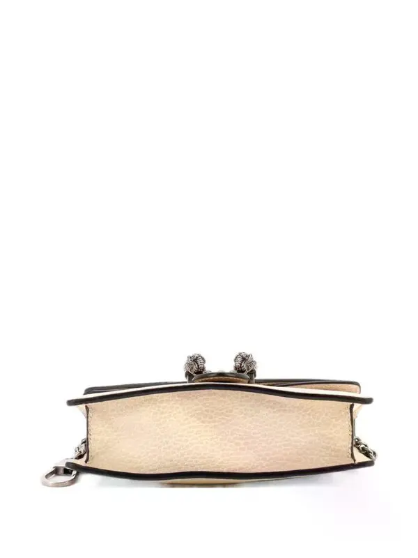 Gucci Dionysus Bag Leather Super Mini Clutch Bag - Neutrals