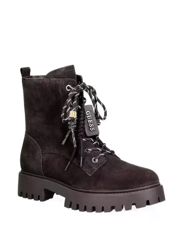 Guess Fizzle Lace-up Suede Boots