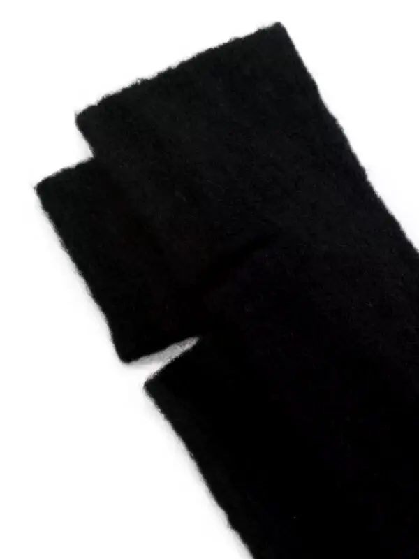 ROBERTO COLLINA Ribbed-knit Cashmere Gloves