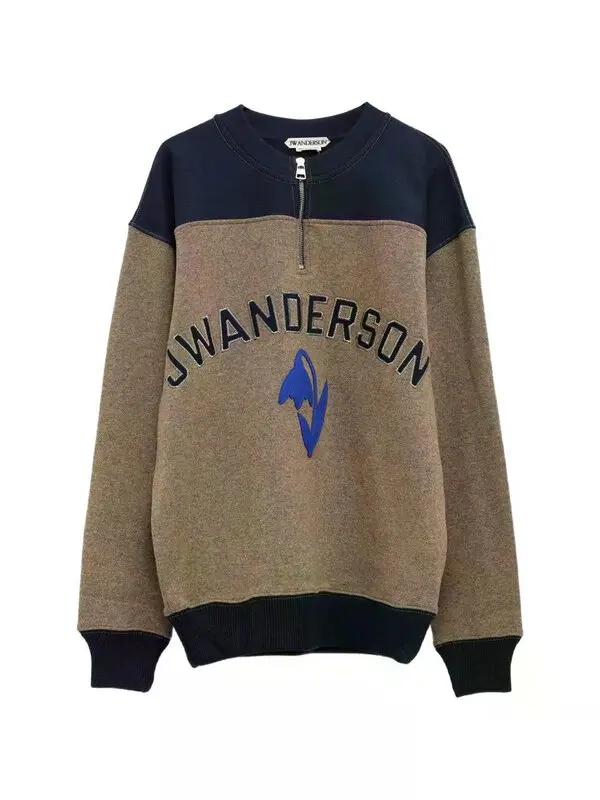 JW Anderson Logo-embroidered Panelled Sweater