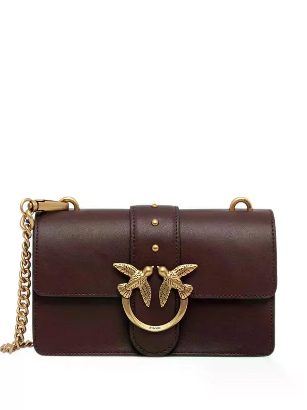 Pinko Love Bag One Small Crossbody Bag In Leather