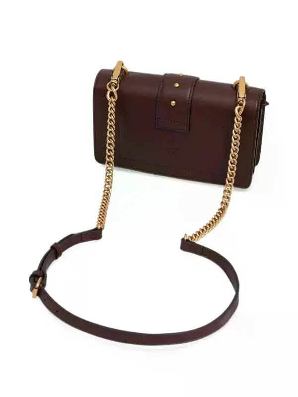 Pinko Love Bag One Small Crossbody Bag In Leather