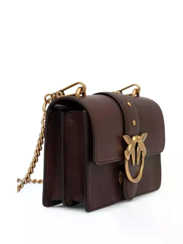 Pinko Love Bag One Small Crossbody Bag In Leather