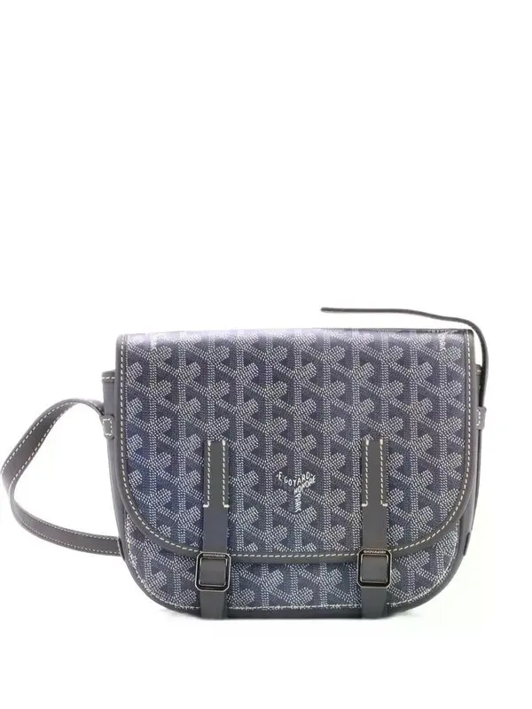 Goyard Belvedere Messenger Bag Coated Canvas Pm Crossbody Bag - Grey