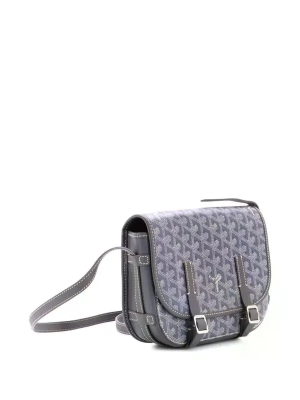 Goyard Belvedere Messenger Bag Coated Canvas Pm Crossbody Bag - Grey