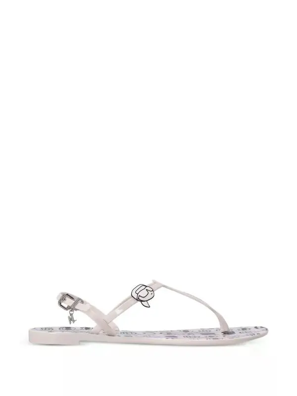 Karl Lagerfeld Ikonik Jelly Nft Graffiti-print Sandals