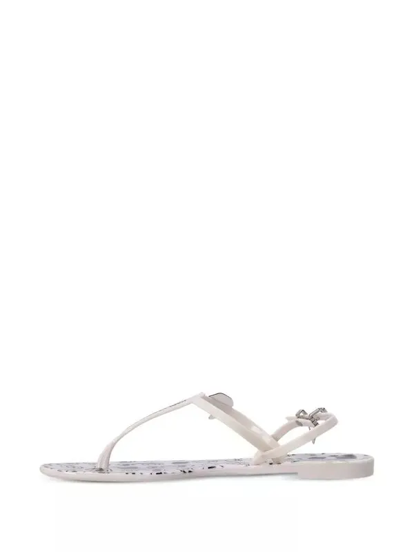 Karl Lagerfeld Ikonik Jelly Nft Graffiti-print Sandals