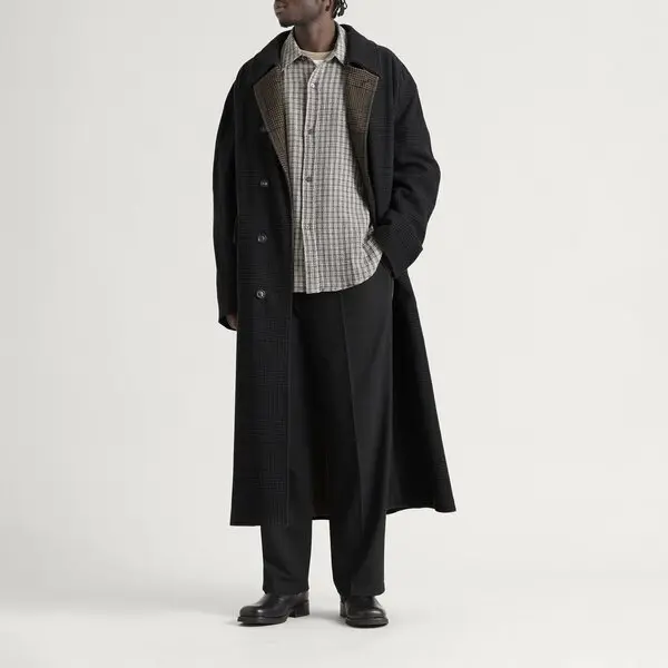 Our Legacy Check Tempered Wool Collapse Carcoat