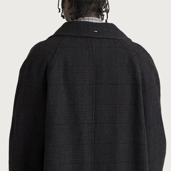 Our Legacy Check Tempered Wool Collapse Carcoat