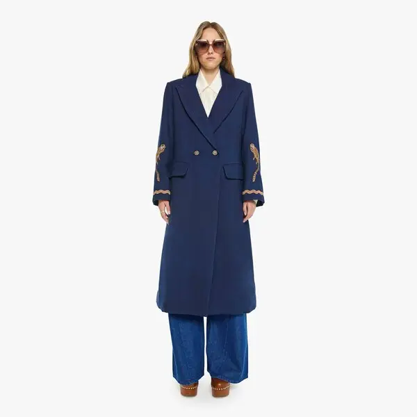 Alix Of Bohemia Duke Coat Midnight Mischief Shirt - Navy