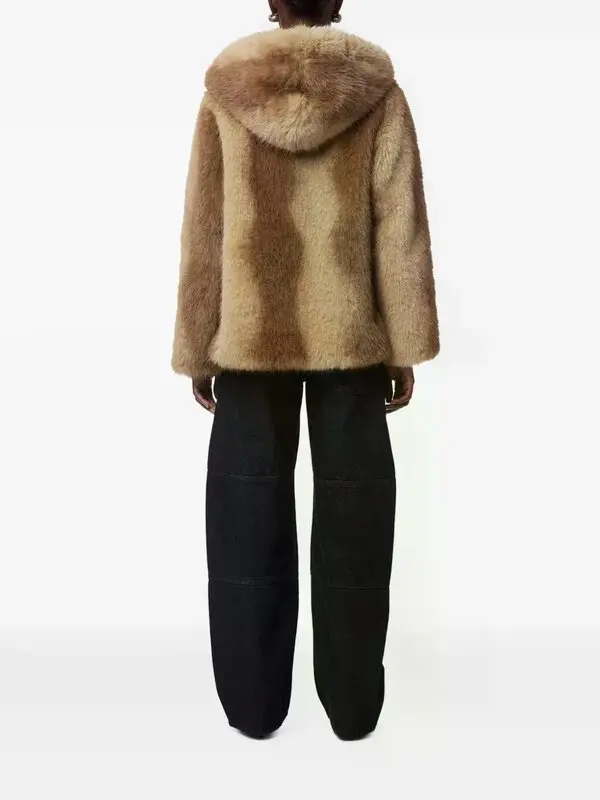 Apparis Katin Faux-fur Hooded Coat - Brown